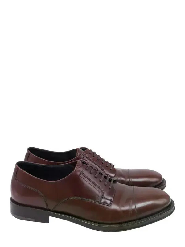 FERRAGAMO Cap-toe Derby Shoes - Brown
