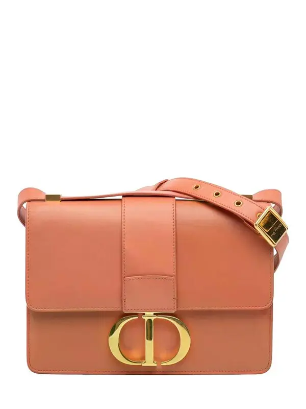 Dior 2019 30 Montaigne Flap Crossbody Bag - Orange