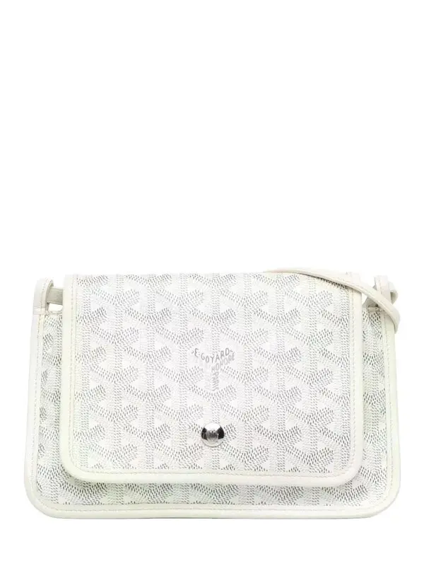 Goyard 2019 Plumet Pocket Wallet Crossbody Bag - White