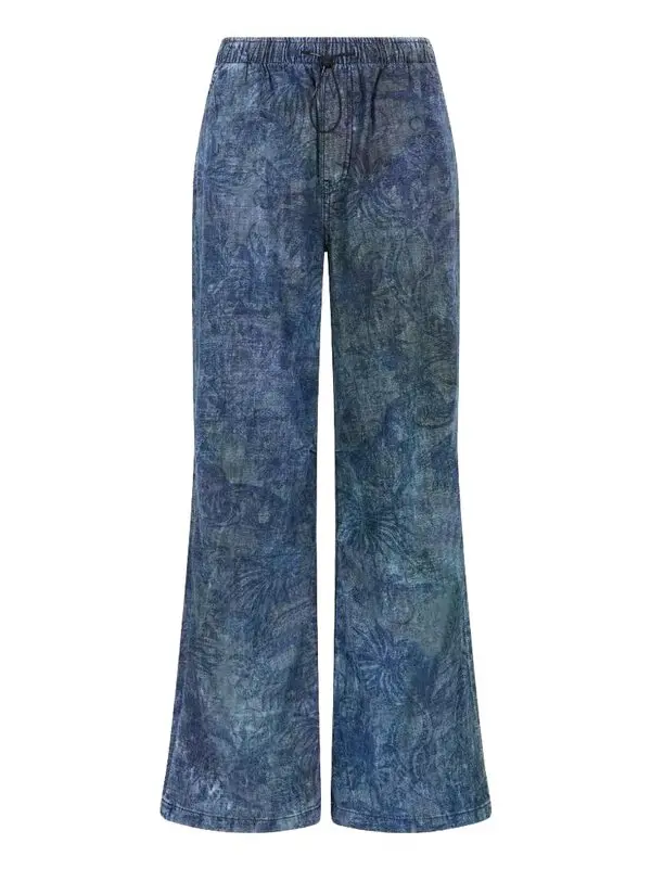 Just Cavalli Floral-print Jeans - Blue