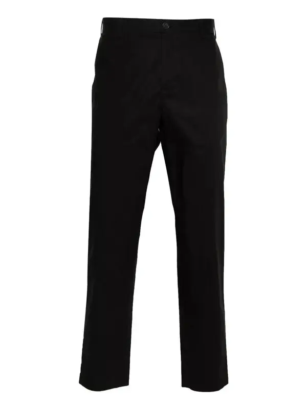 Sandro Poplin Cotton Trousers - Black