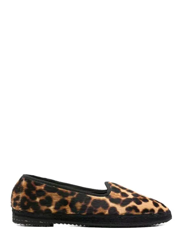 Manebí Leopard Print Loafers - Neutrals