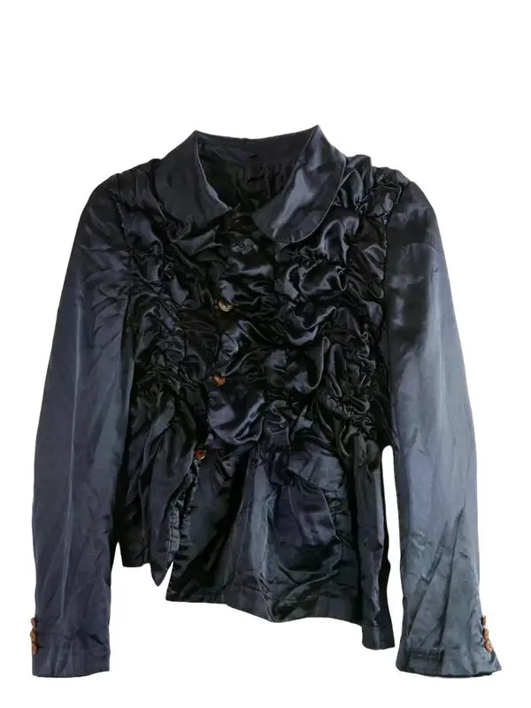 Comme Des Garçons Ruffled Blouse - Blue