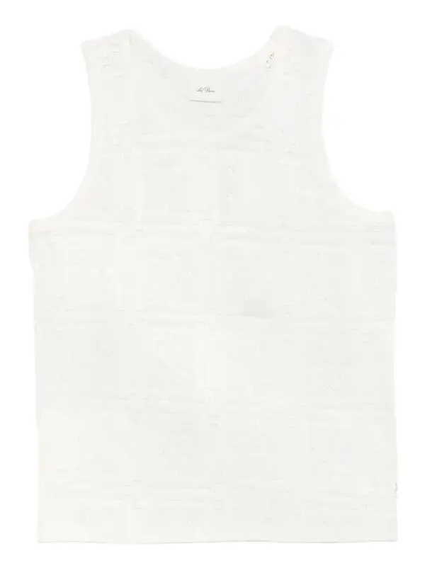 LES DEUX Pointelle Tank Top - Neutrals