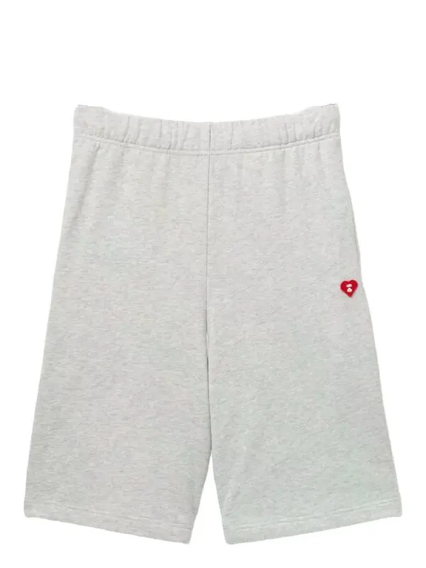 AAPE BY *A BATHING APE Logo-patched Knee-length Shorts - Grey