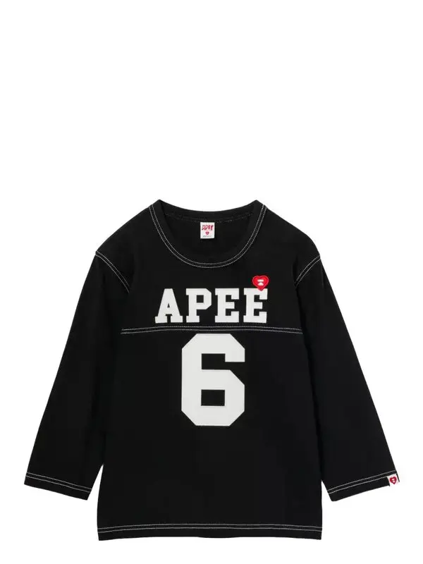 AAPE BY *A BATHING APE Logo-patched Long-sleeve T-shirt - Black