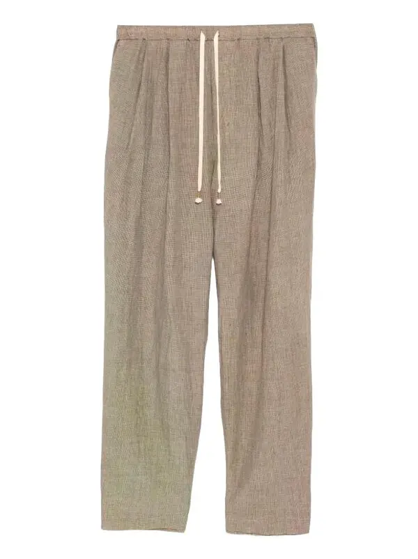 CALMLENCE Pleated Tapered Trousers - Neutrals