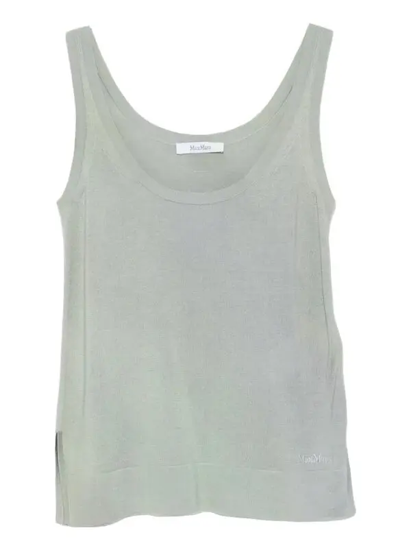Max Mara Scoop-neck Tank Top - Green
