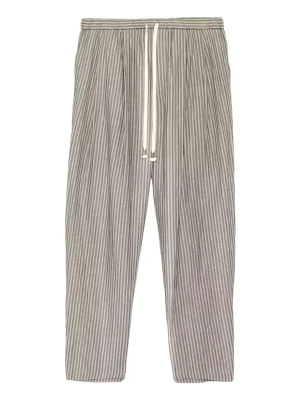 CALMLENCE Striped Trousers - Grey