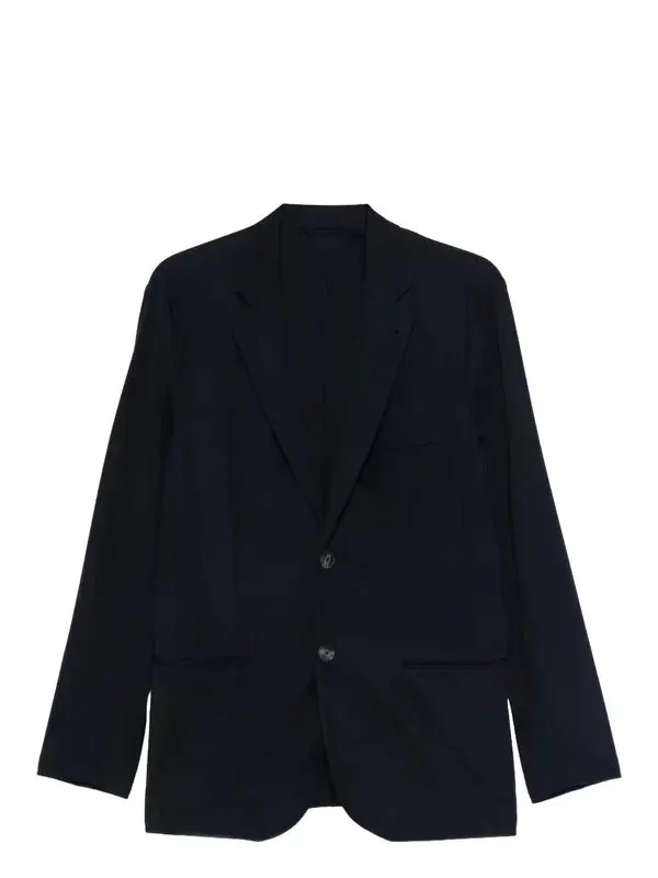 Emporio Armani Button Single-breasted Blazer - Blue