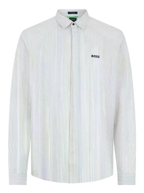 BOSS Striped Shirt - White