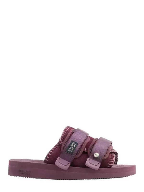 FORTE_FORTE Suicoke Double-strap Leather Sandals - Purple