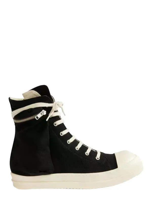 Rick Owens Zip Cargo Sneakers - Black