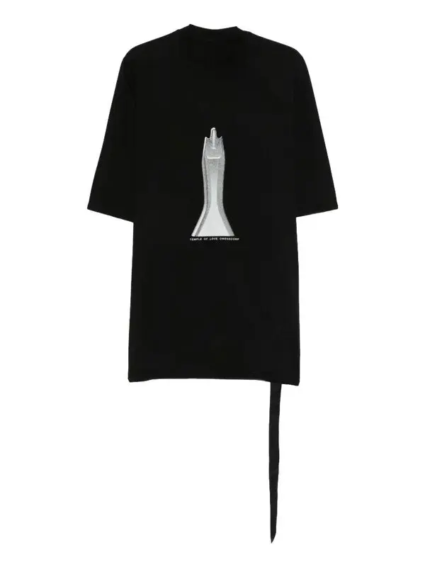 Rick Owens Jumbo Graphic-print T-shirt - Black