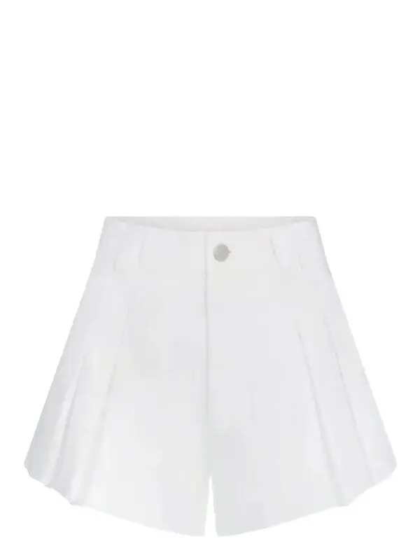FRAME Pleated Structural Shorts - White