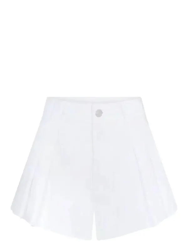 FRAME Pleated Structural Shorts - White