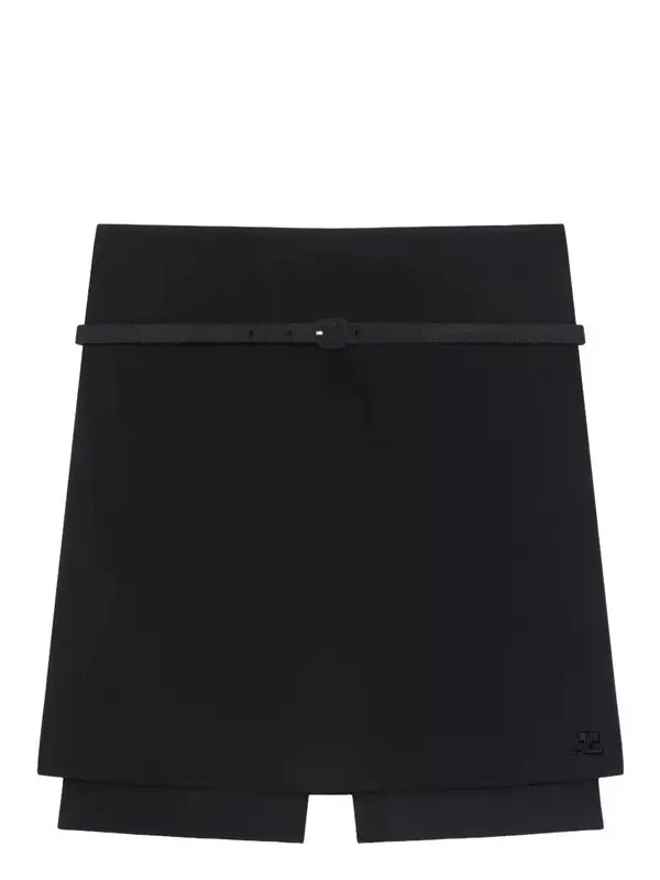COURREGES Belted Skort - Black