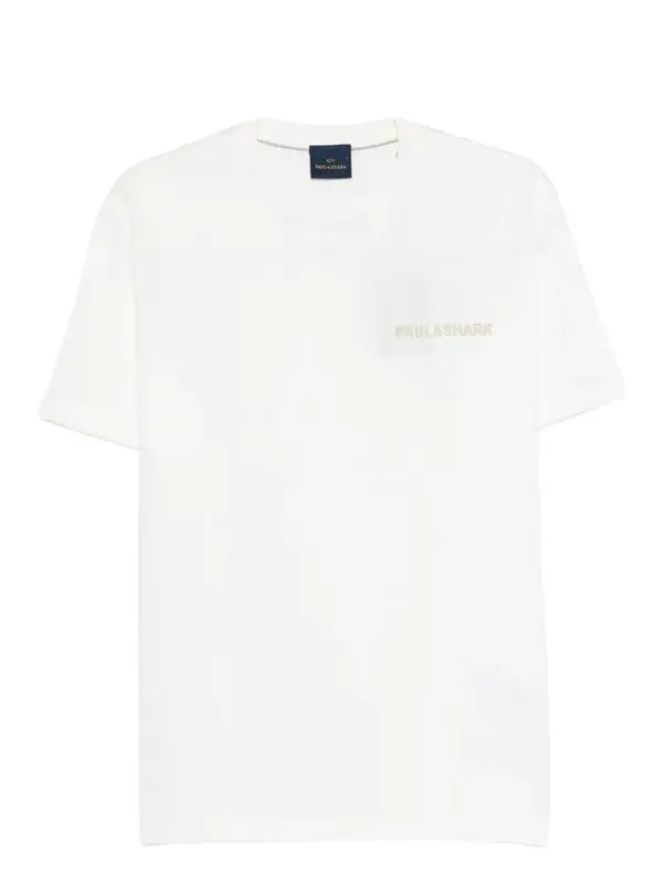 Paul & Shark Logo-lettering T-shirt - White