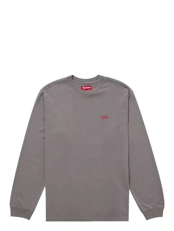 Supreme Small Box Long Sleeve Tee Shirt - Light Grey