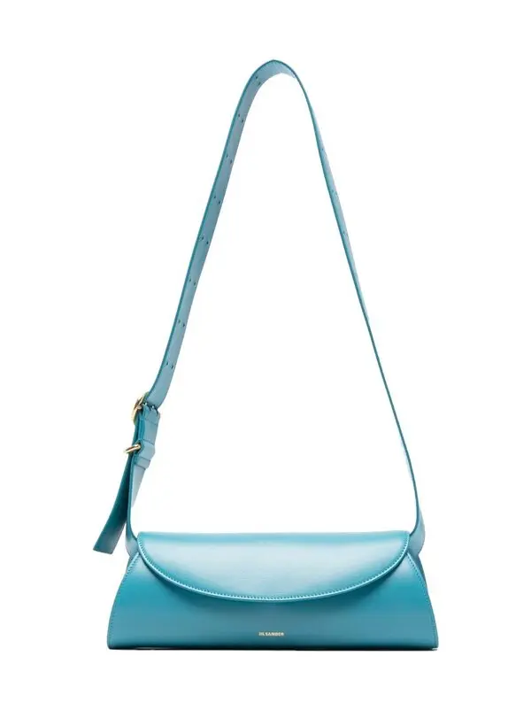 JIL SANDER Cannolo Small Leather Shoulder Bag - Sky Blue