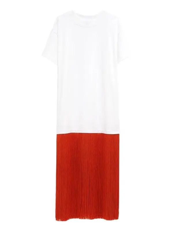 Alaïa Cotton Fringed T-shirt - White