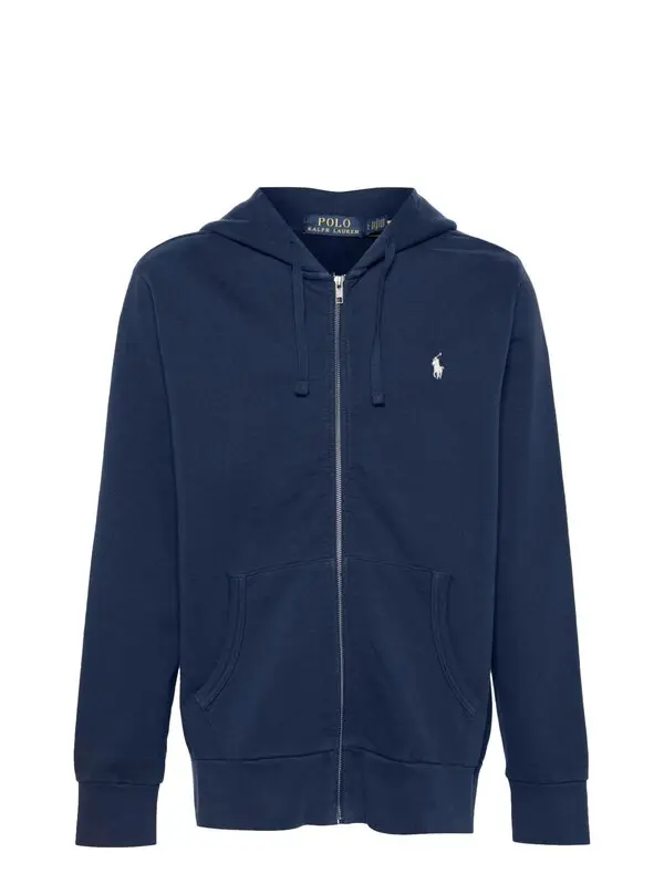 Polo Ralph Lauren Loopback Fleece Zip-up Sweatshirt - Blue