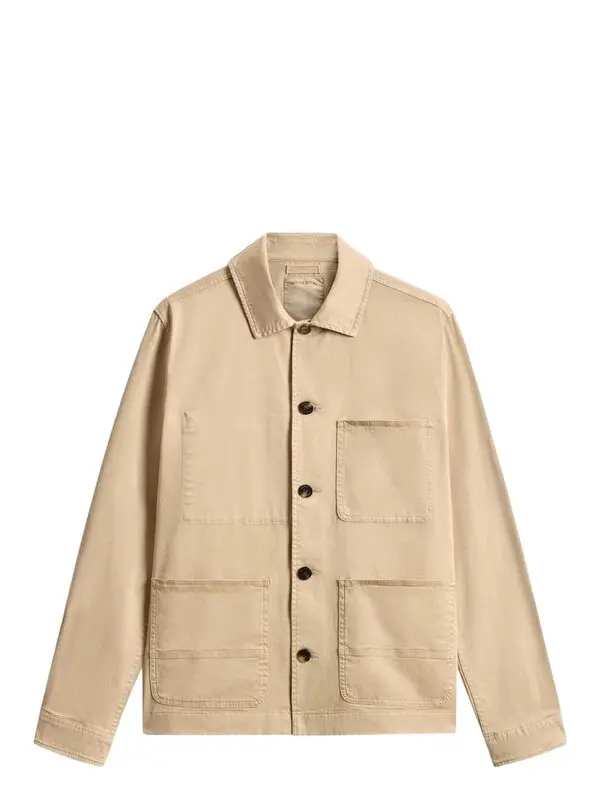 Woolrich Cotton Twill Jacket - Beige