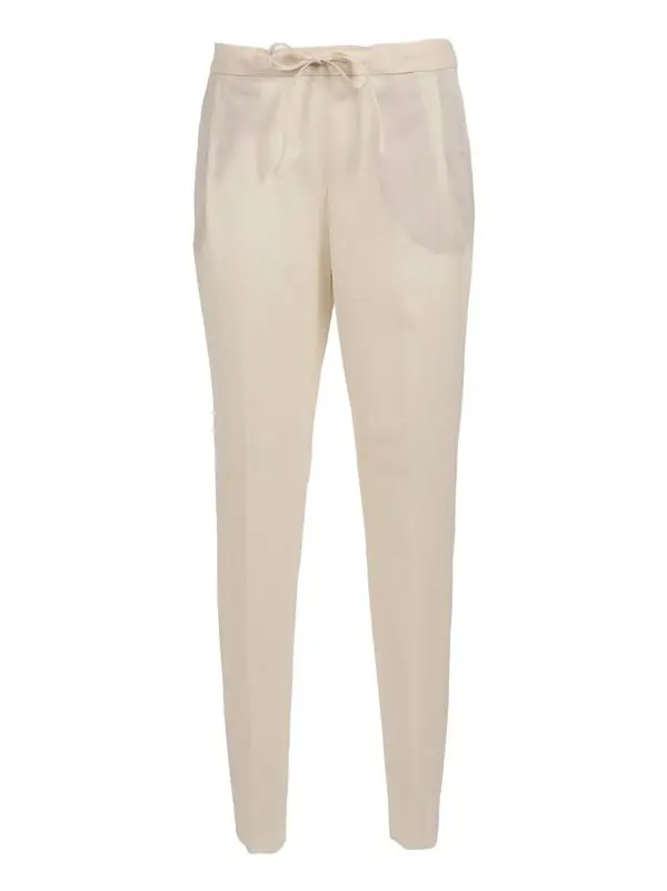Fabiana Filippi Wool Blend Trousers - White