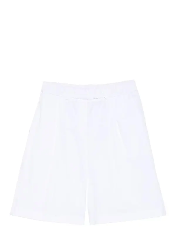 VIA MASINI 80 Cotton Bermuda Shorts - White