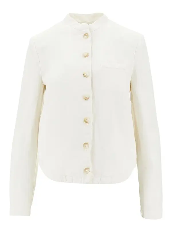 Emporio Armani Linen Blend Jacket - Beige