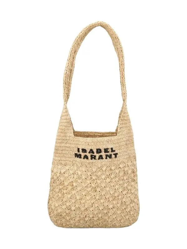 Isabel Marant Praia Small Raffia Tote - Beige