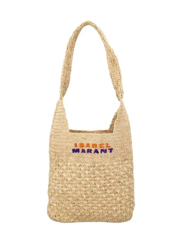 Isabel Marant Praia Small Raffia Tote - Beige