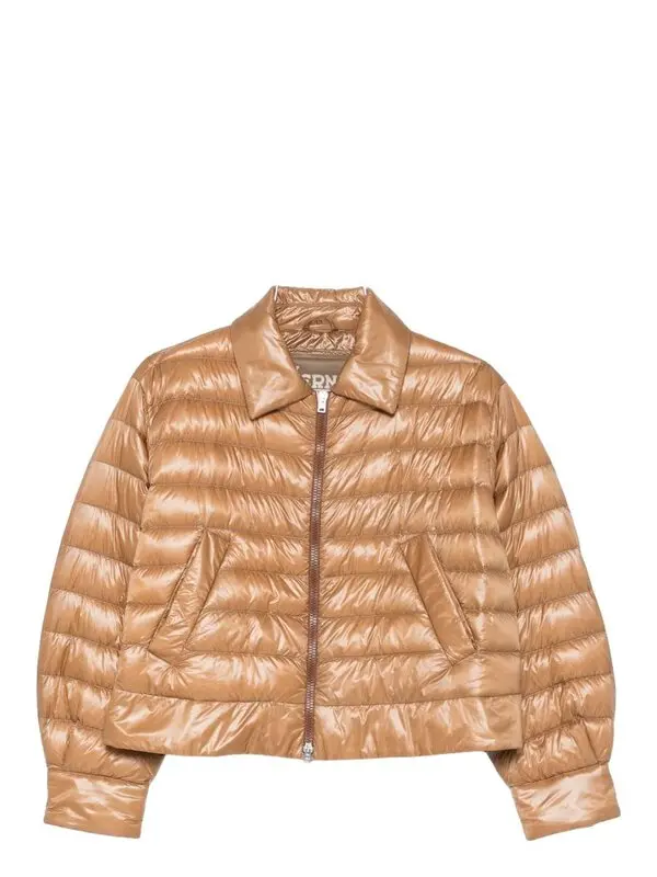 Herno Nylon Short Down Jacket - Beige