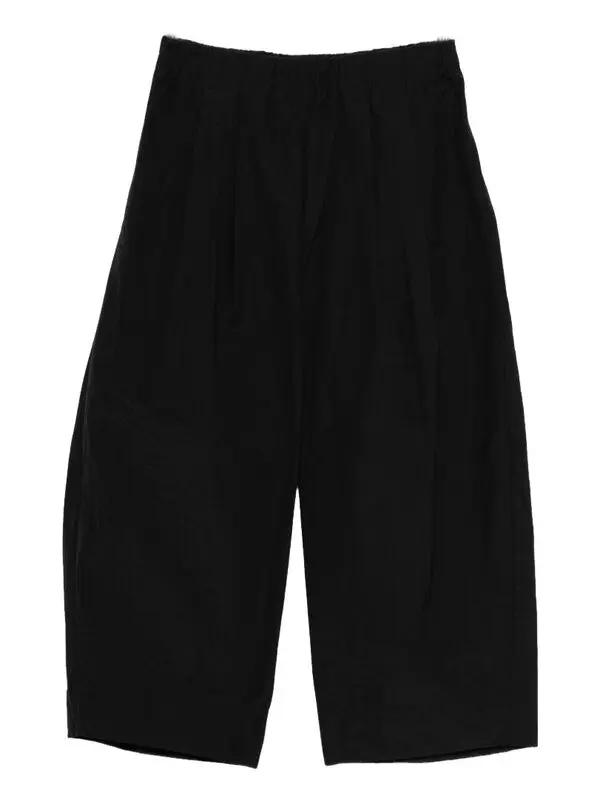 Apuntob Cotton Blend Trousers - Black