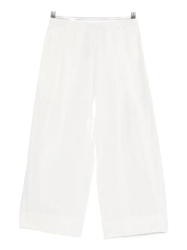 Apuntob Cotton Blend Trousers - White