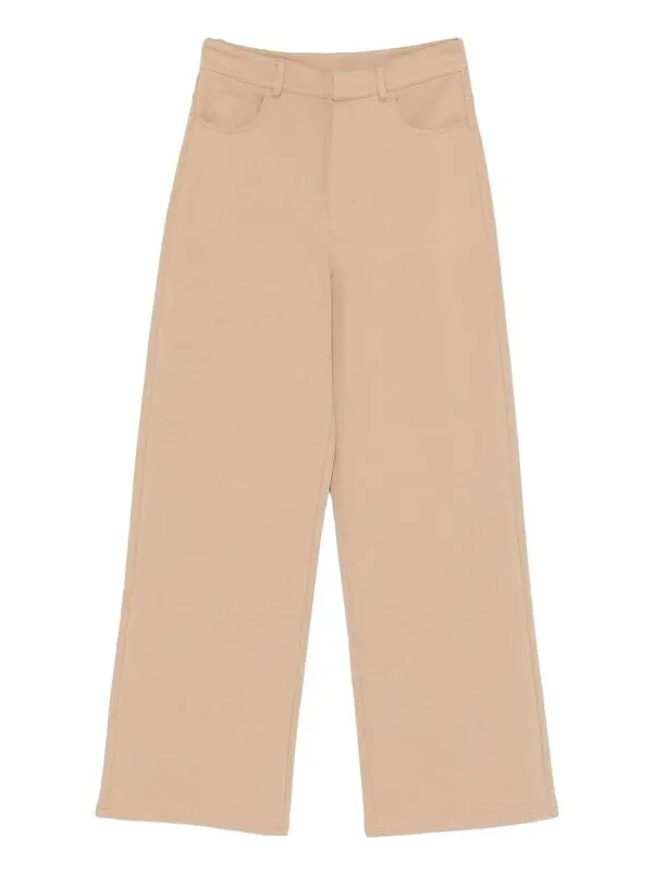 Max Mara Cotton Wide-leg Trousers - Brown