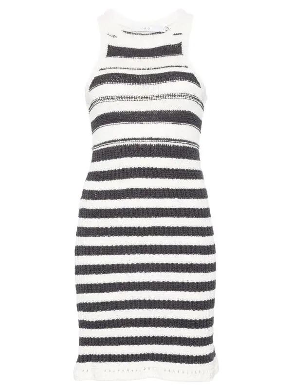 IRO PARIS Miyana Striped Mini Dress - Blue
