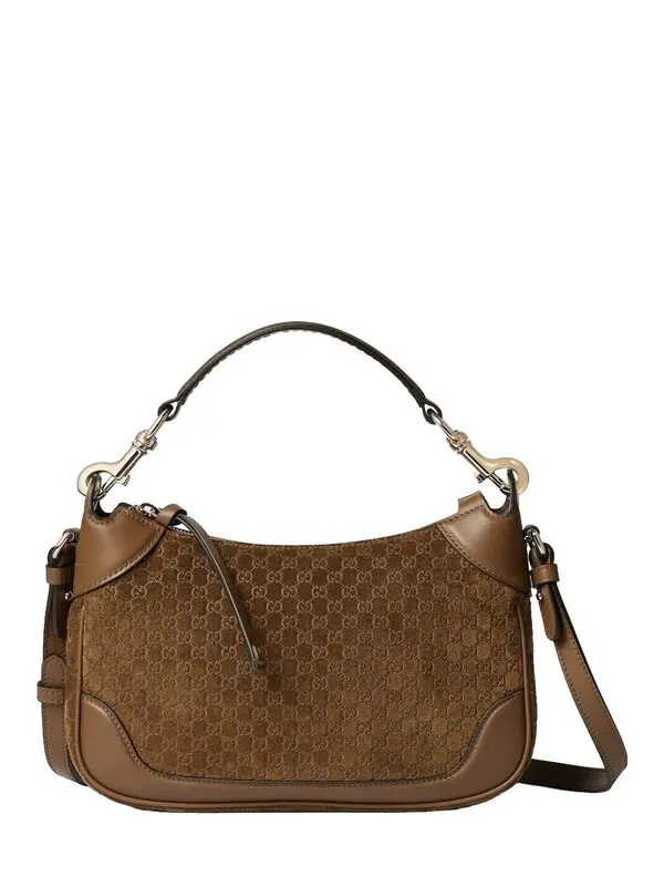 Gucci Small Leather Shoulder Bag - Brown