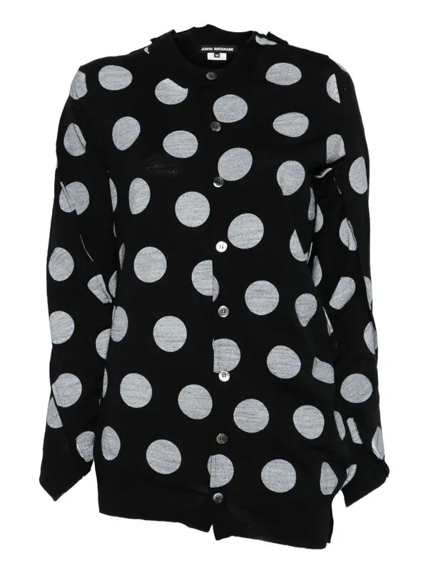Junya Watanabe Dotted Wool Sweater - Black