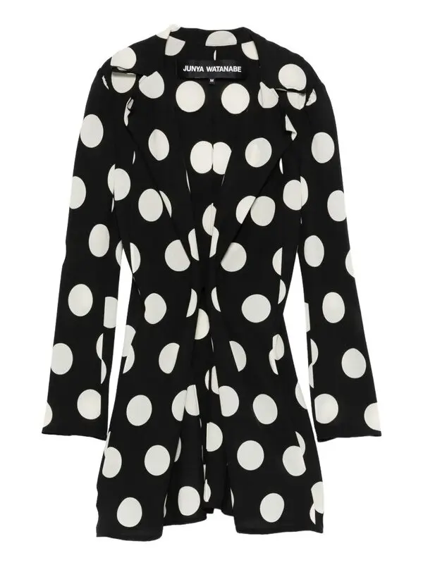 Junya Watanabe Dotted Single-breasted Jacket - Black