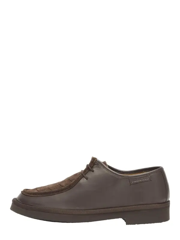 Grenson Hubert Derby Shoes - Brown Suede