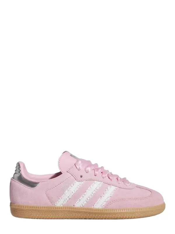 Adidas Samba Og Ribbon Gum Sneakers - Light Pink/footwear White/silver Metallic