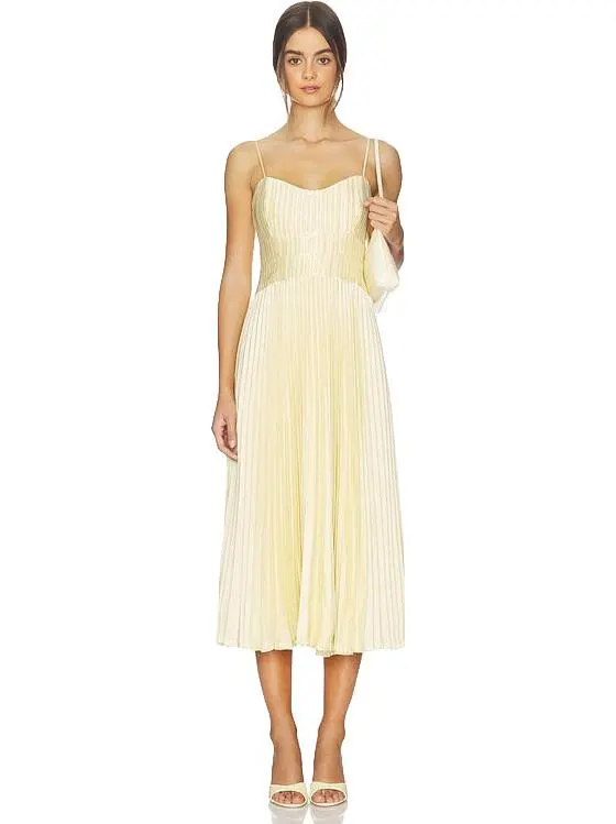 Astr The Label Shionagh Dress - Lemon
