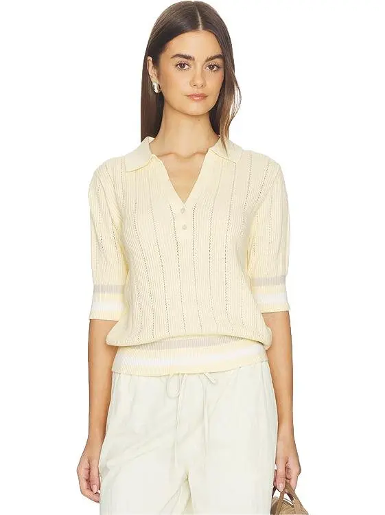 ALP N ROCK Ciri Polo Knit - Lemon
