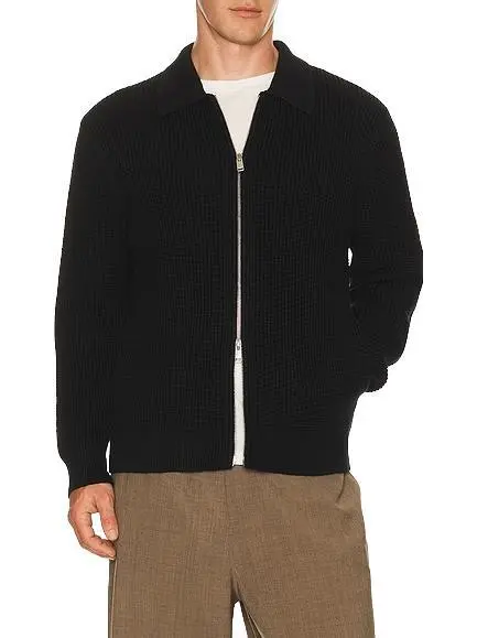 Theory Full Zip Knit Jacket - Black