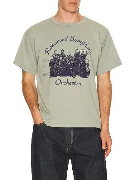 SAMUEL ZELIG Orchestra Tee - Teal Grey