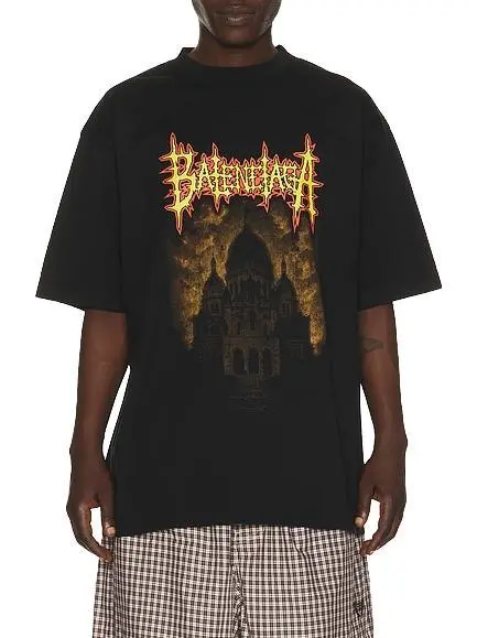 Balenciaga Medium Fitted T-shirt - Black