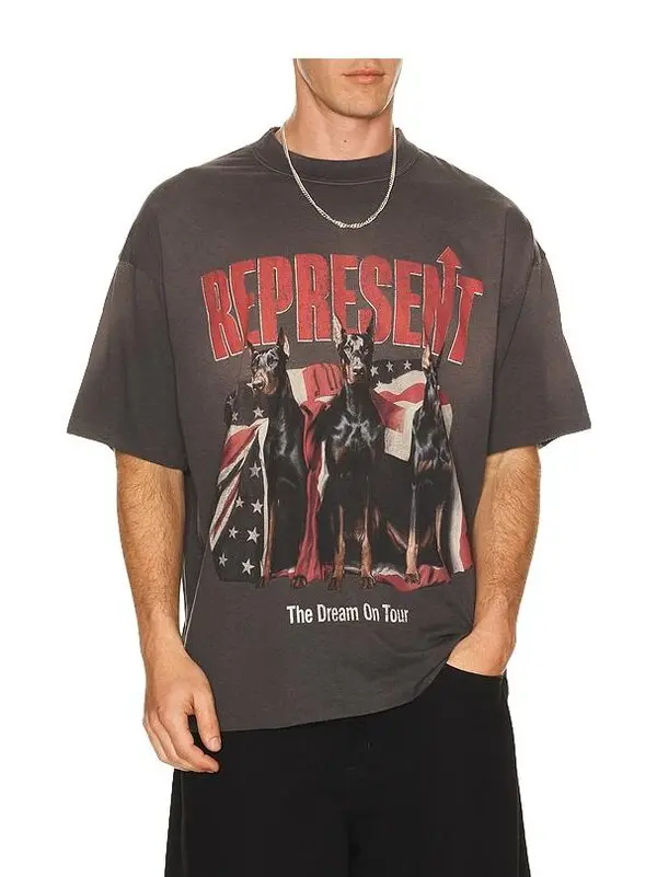 REPRESENT Dream On Tour Tee In . Also - Grey