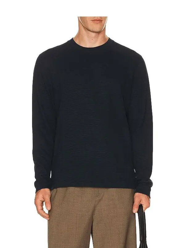 Theory Delroy Long Sleeve Tee In . Also - Navy