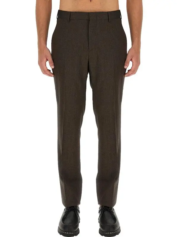 Brioni Pienza Slim-fit Trousers - Brown